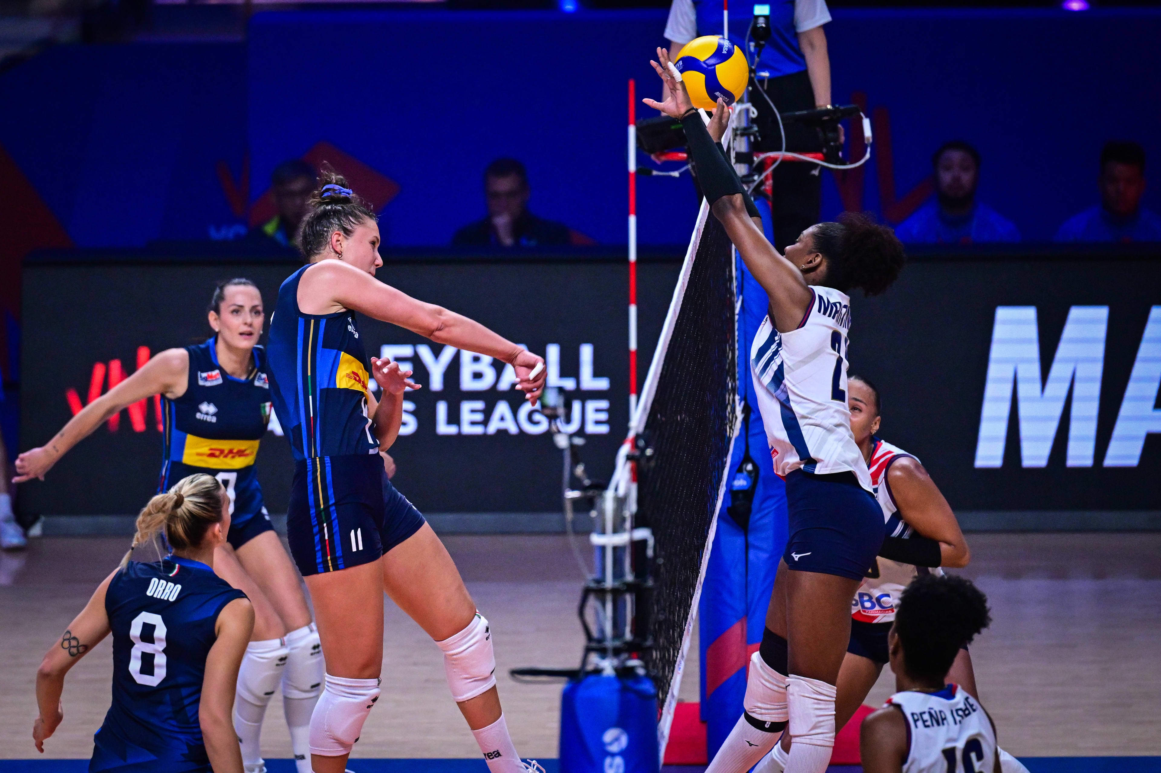 VNL 2024: l'Italia supera l'ostacolo Repubblica Dominicana 3-0, sabato c'è il Brasile | Federvolley